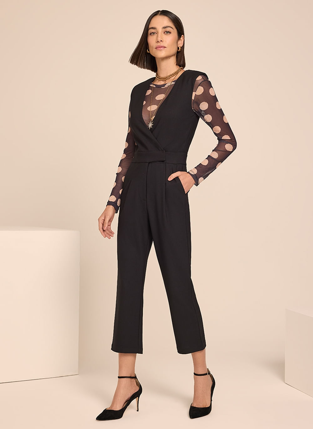 Macacão Le Lis Amanda Feminina