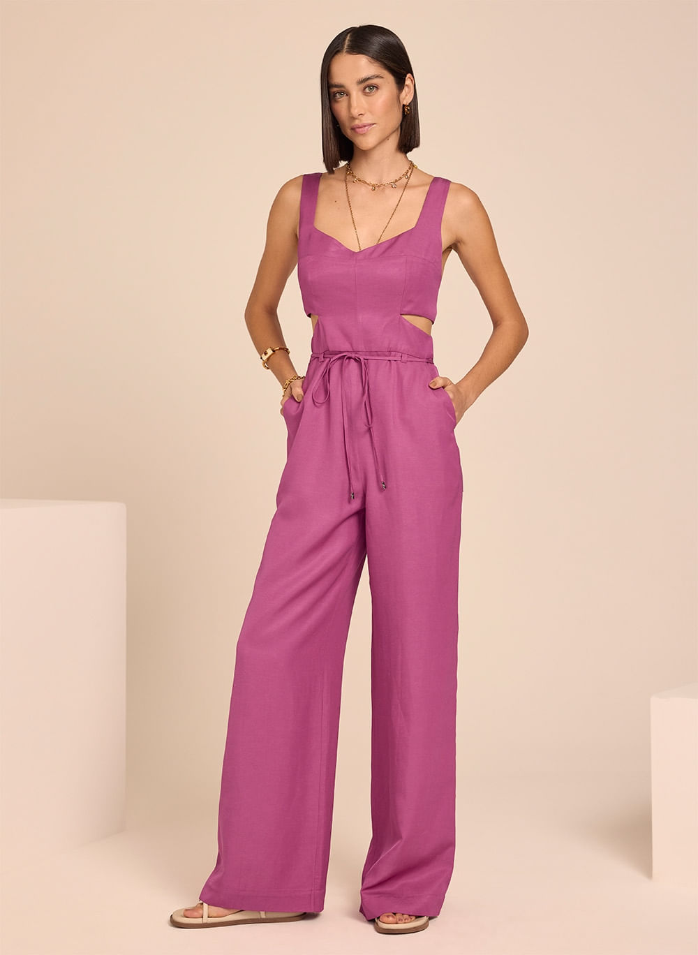 Macacão Le Lis Stella Alfaiataria Feminino