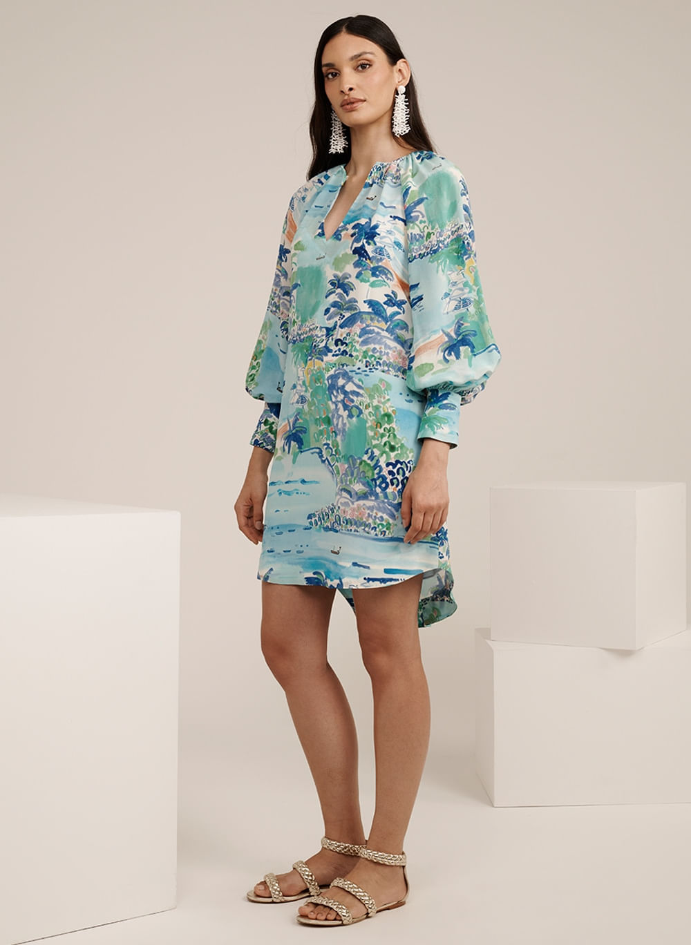 Vestido Le Lis e Filipe Jardim Loren Seda Feminino