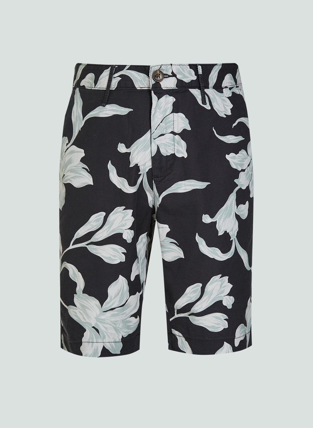 Bermuda Right Fit Estampada Dudalina Masculina - Estoque